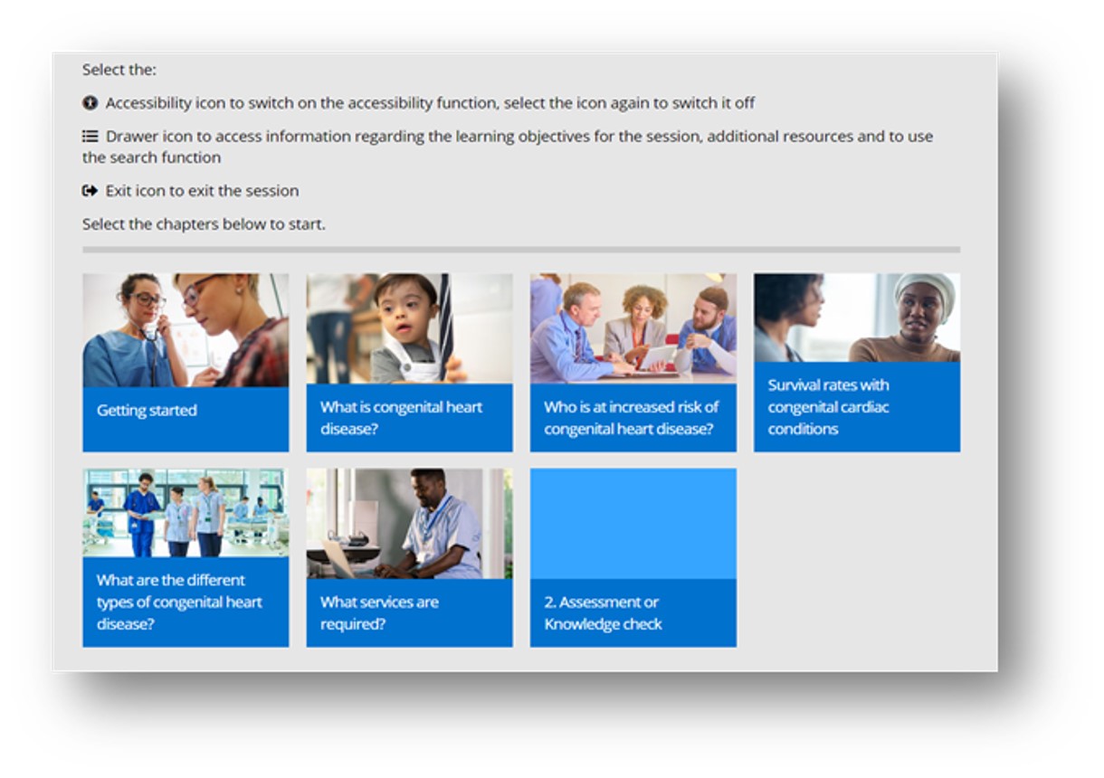 E-Learning for Health training programme for CHD